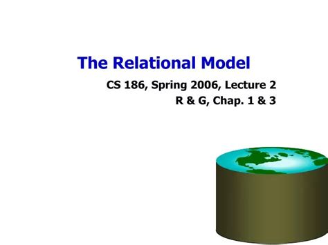 PPT The Relational Model PowerPoint Presentation Free Download ID