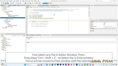 Apache Netbeans Ide 21 Tutorial Short Cut Key Ctrl Shift 2