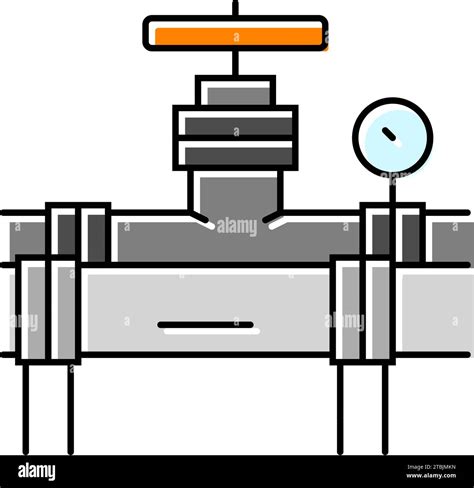 Pipeline Gas Service Color Icon Vector Illustration Stock Vector Image And Art Alamy
