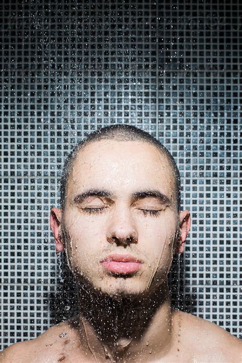 Young Man In Shower By Stocksy Contributor Nabi Tang Stocksy