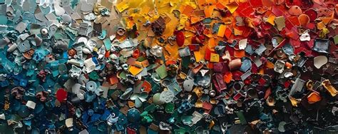 Premium Photo Collaborative Art Installation Dynamic Image With Contributions From The