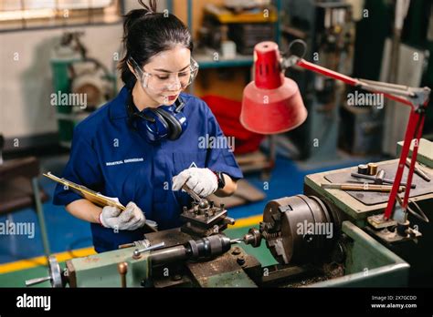 professional engineer worker with safety eyes protection focus working