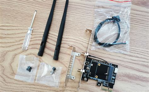 Glotrends Mini Pcie To Pcie X Adapter For Half High Mini Pcie Wifi Module Dbi Sma Antenna