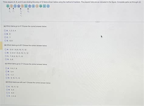 Solved Three Players A ﻿b ﻿and C ﻿are Dividing The Array