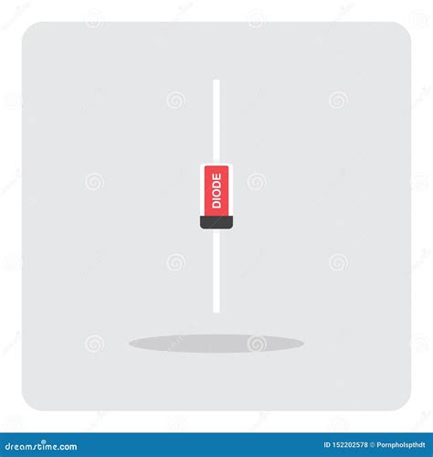 A Diode Is A Semiconductor Device Having Two Contacts An Anode And A Cathode Cartoon Vector