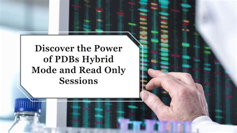 using pdb hybrid read only mode and read only sessions users in