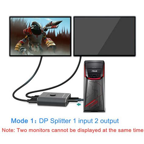 GetUSCart Displayport Splitter Bi Directional DP Switch K Hz NOWBOTUCH X X