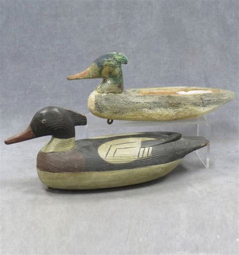 Lot 2 Vintage Merganser Decoys Rube Corliss Mar 30 2014 William
