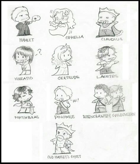 Hamlet Easy Drawings Hamlet Characters Hamlet