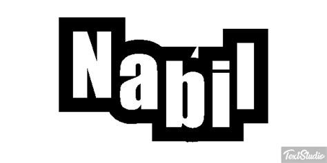 Nabil Name Animated  Logo Designs