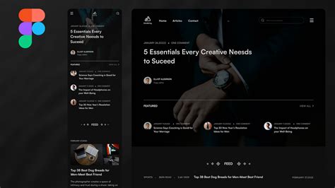 How To Design A Complete Minimal Blog Ui In Figma Step By Step For