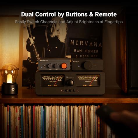 Mua Lc30 Vu Meter Amplifier Speaker Selector Switch Box Audio Visualizer 2 In 2 Out Vintage