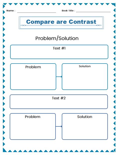 Problem And Solution Graphic Organizer Examples
