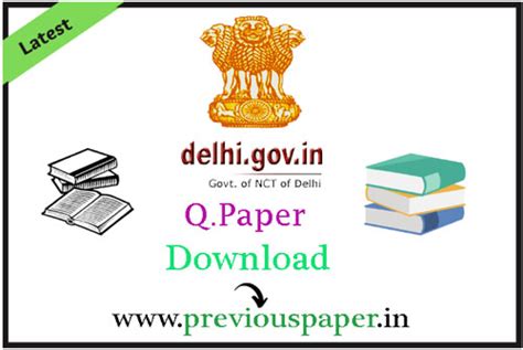Delhi Cet Previous Question Papers 2023 2022 2021 2020 Download Pdf