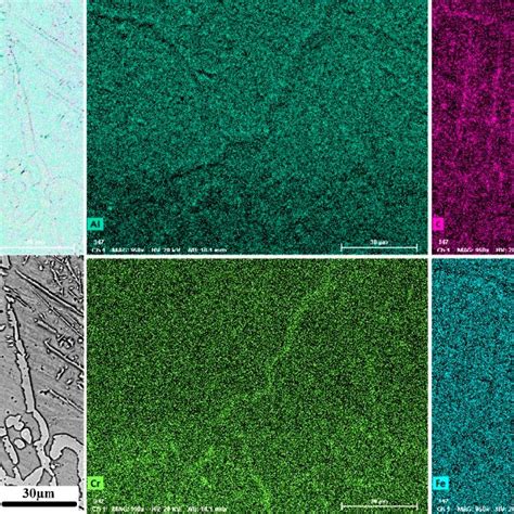 The Color X Ray Map Of The Fe3al Coating F55 Buffer Layer Boundary