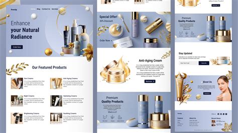 Beauty Product Website Design Figma