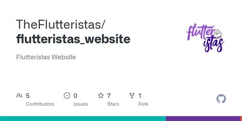 Github Theflutteristasflutteristaswebsite