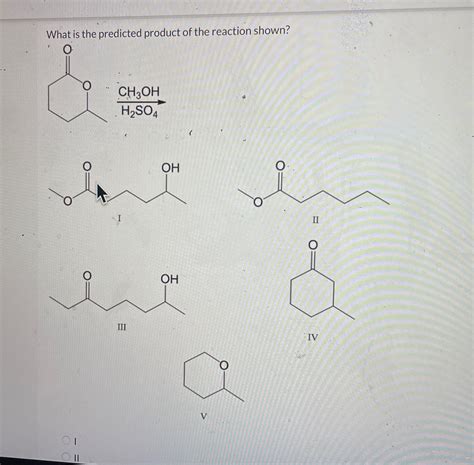 Solved What Is The Predicted Product Of The Reaction Shown