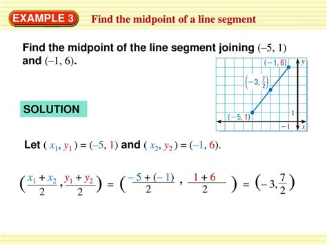 midpoint of a line segment