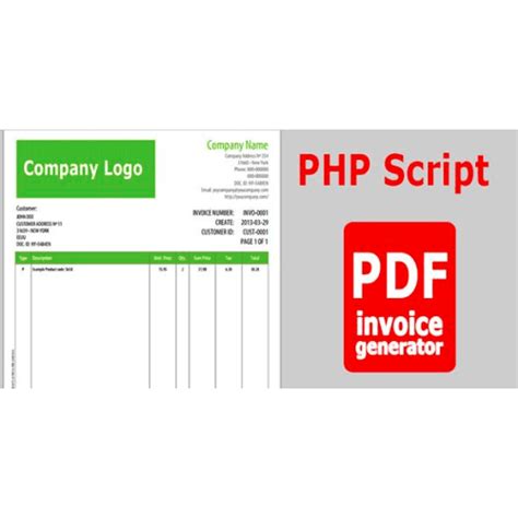 Best PHP Script For PDF HTML DOCX Invoice Maker Creator