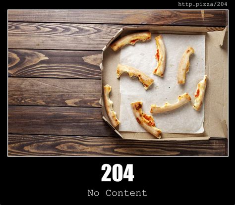 204 No Content Status Code And Pizzas