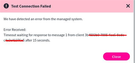 Timeout Waiting For Response To Message From Client Error Isc