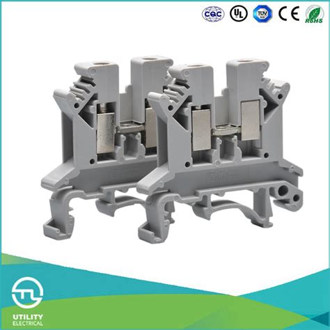 Utl Universal Low Voltage Screw In Connector DIN Rail Terminal Block Wire Terminal China DIN