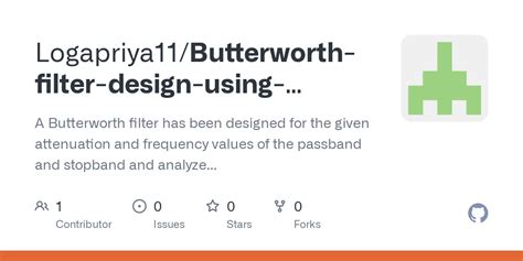 Github Logapriya11butterworth Filter Design Using Matlab A
