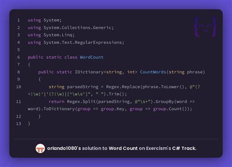 orlando1080 s solution for word count in c on exercism