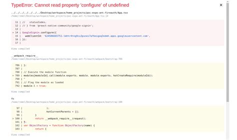 Typeerror Cannot Read Property Signincancelled Of Undefined In React Native Web · Issue