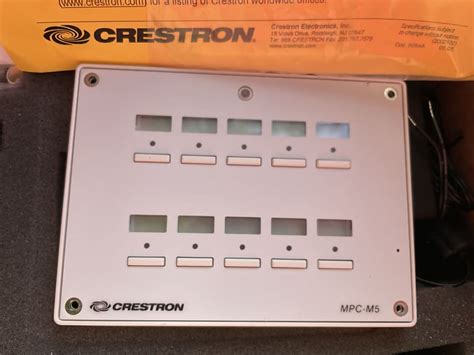 Crestron Mpc M5 W 10 Button Media Presentation Controller Reverb