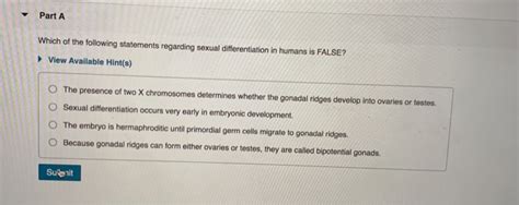 Solved Part A Which Of The Following Statements Regarding