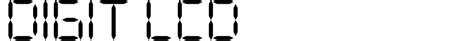 Digit LCD Font Download