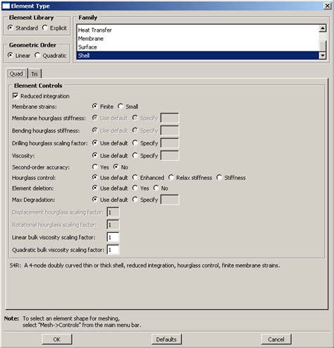 Element Type Assignment