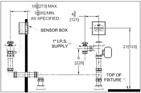 Zurn Zems6000av Automatic Systems Sensor Operated Flushometer Instruction Manual