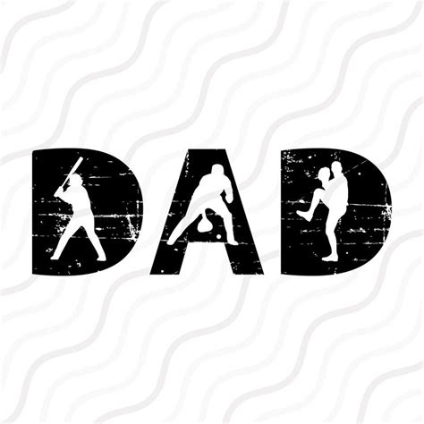 Baseball Dad SVG Baseball SVG Fathers Day Svg Dad SVG Cut Table