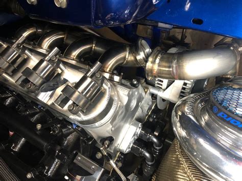 Chevy Ls Turbo Header Angled Outlet