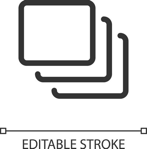 Series Of Layers Pixel Perfect Linear Ui Icon Digital Image Editing