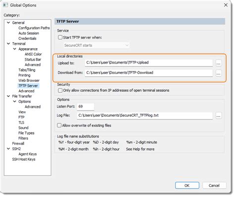 How To Use Securecrts Built In Tftp Server