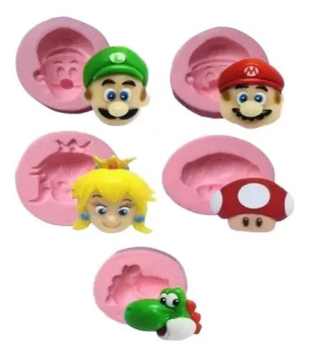 Molde De Silicone Personagens Super Mario Bros Parcelamento Sem Juros