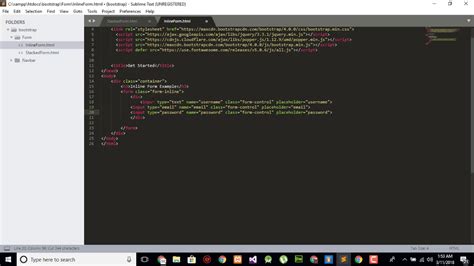 23 Create Inline Form With Bootstrap 4 Youtube
