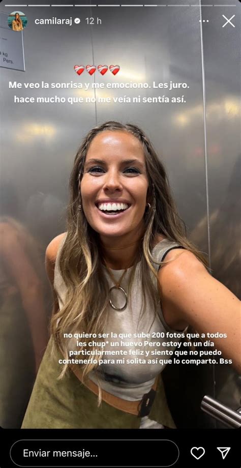 El Mejor Momento De Camila Rajchman Y La Confesión Que Hizo En Medio De Una Emotiva Reflexión