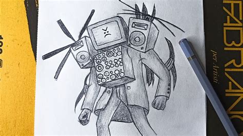 COMO DIBUJAR A Upgraded TITAN TV MAN De SKIBIDI TOILET COMO DESENHAR
