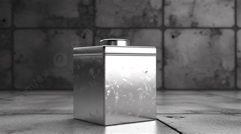 현실적인 거친 질감을 가진 직사각형 금속 항아리의 3d 그림 금속 상자 주석 주석 상자 배경 일러스트 및 사진 무료 다운로드 Pngtree