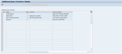 SQ SAP Tcode SAP Query Maintain Additional Func