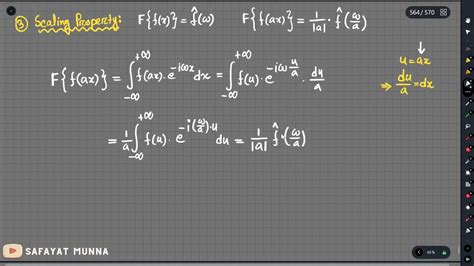 5 Linearity Shifting And Scaling Property Fourier Transform Youtube
