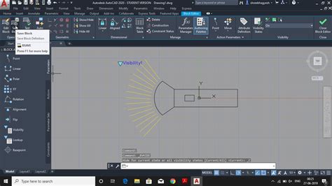 Visibility Concept In Autocad Grabcad Tutorials