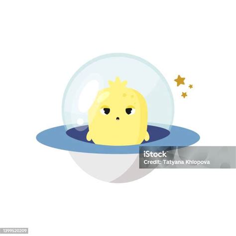 귀여운 외계인 만화 스타일 벡터 일러스트레이션 카드 포스터 배너 어린이 책 팩에 인쇄 옷 직물 벽지 섬유 또는 접시에 인쇄 0명에 대한 스톡 벡터 아트 및 기타 이미지