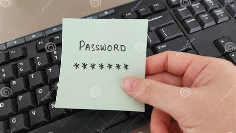 Passwords Written On Papers Password Protection Concept Stock Image Image Of Personal