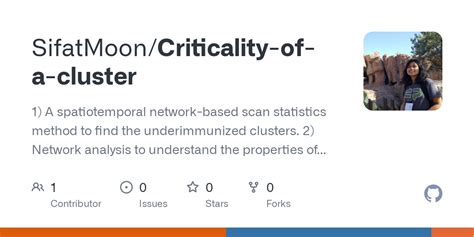 Github Sifatmooncriticality Of A Cluster 1 A Spatiotemporal Network Based Scan Statistics